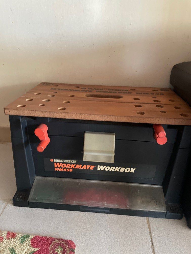 Black & Decker Workmate Workbox / Tool box / Stool, Furniture & Home ...