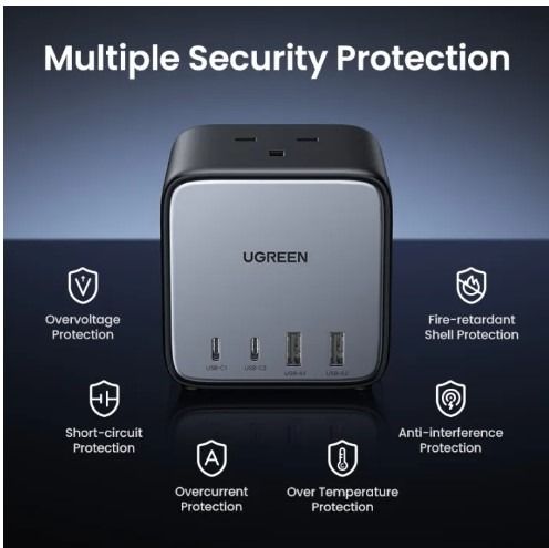 UGREEN GaN Power Socket, 1.8M Cable DigiNest Pro 65W USB C Charging ...