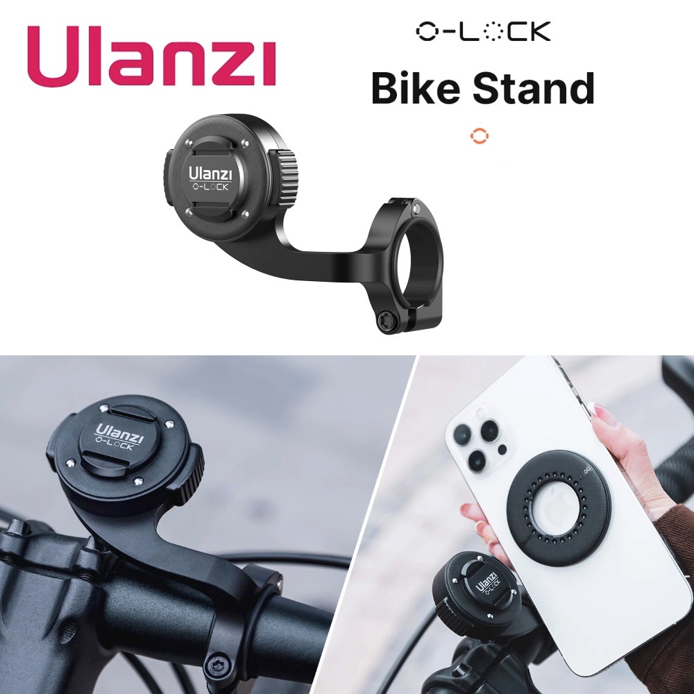 Ulanzi O-LOCK Bike Stand Quick Release Mount for Smartphone, Mobile ...