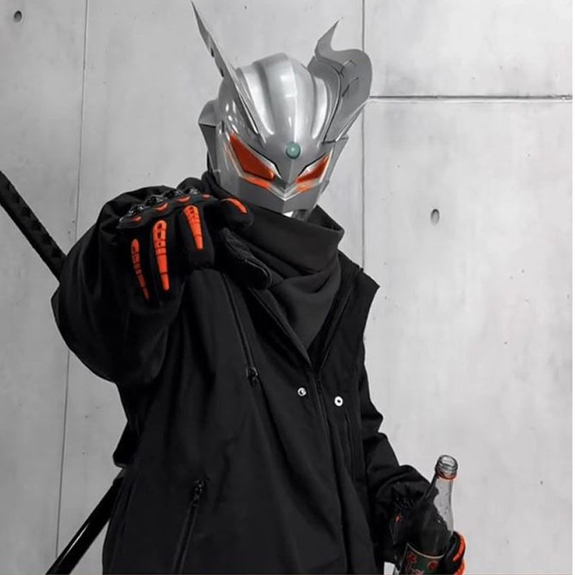Ultraman Zero Helmet With Light - Ultraman Zero Cosplay Costume Helmet ...