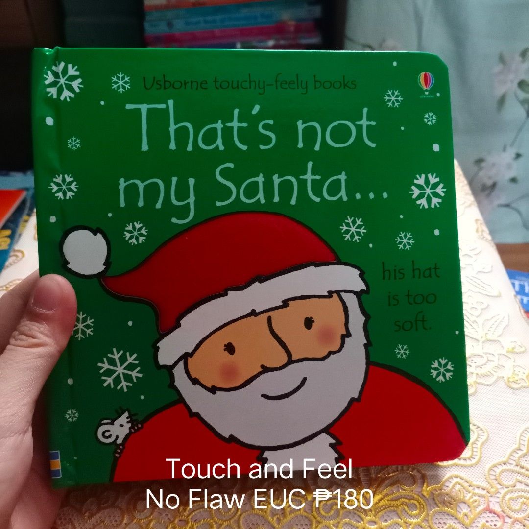 Usborne Touchy Feely Book That's not my Santa...his hat is too soft ...