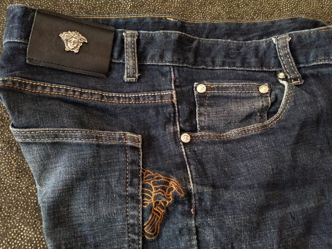 Versace pants, Women's Fashion, Bottoms, Jeans on Carousell