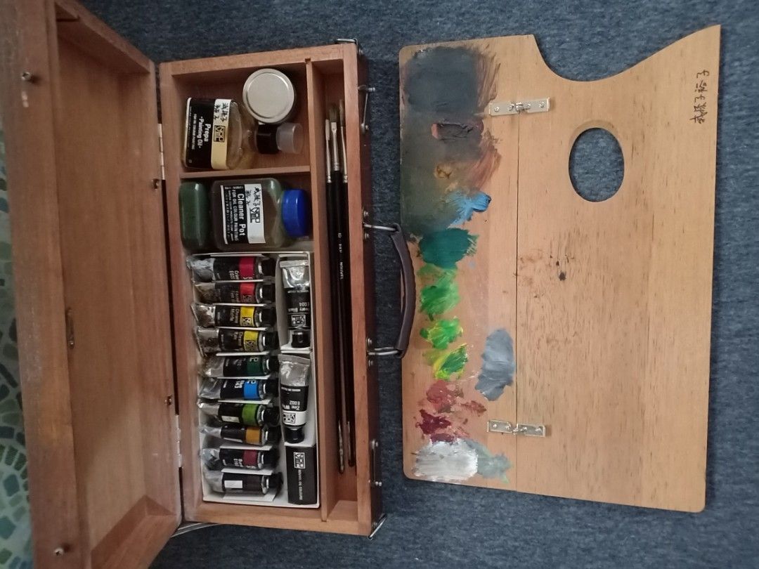 Vintage Artist Paint Box, Hobbies & Toys, Memorabilia & Collectibles ...