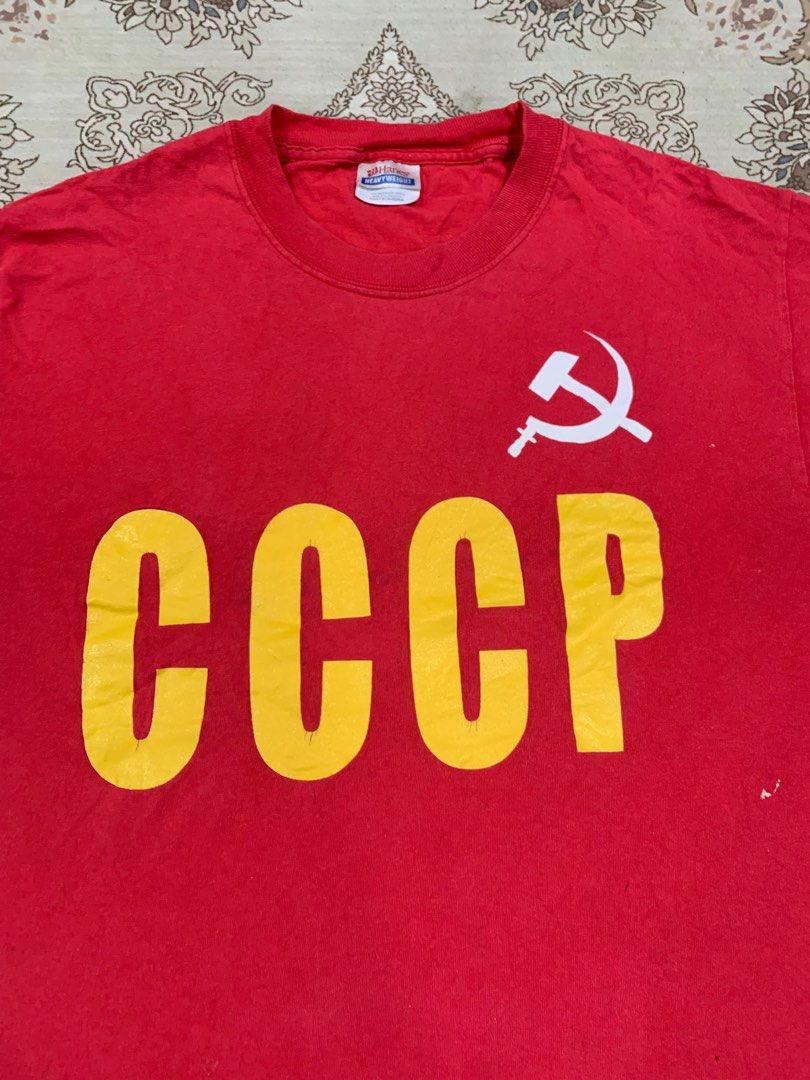 Vintage CCCP Soviet Union Tshirt, Luxury, Apparel on Carousell