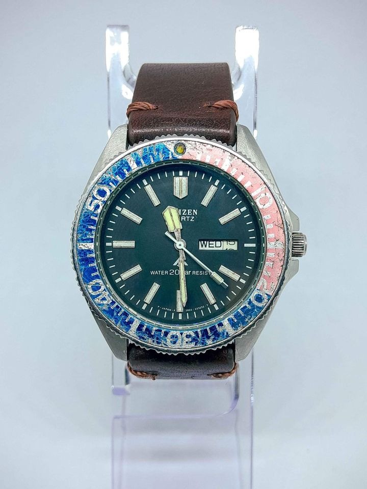 Vintage Citizen Diver 20M Quartz Watch, Men's Fashion, Watches ...