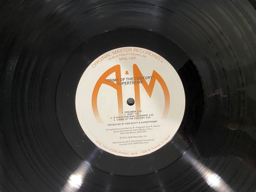 Vinyl / LP: rock - (1) Supertramp Crime of The Century MOFI / Mobile ...