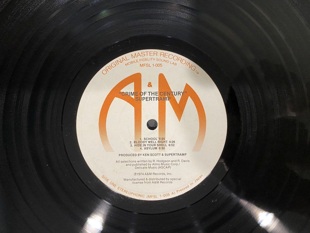 Vinyl / LP: rock - (1) Supertramp Crime of The Century MOFI / Mobile ...