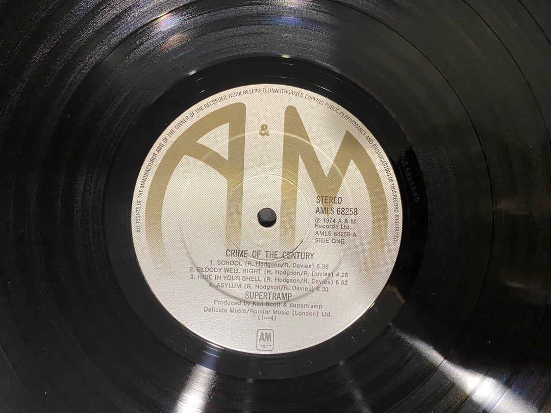 Vinyl / LP: rock - (1) Supertramp Crime of The Century MOFI / Mobile ...