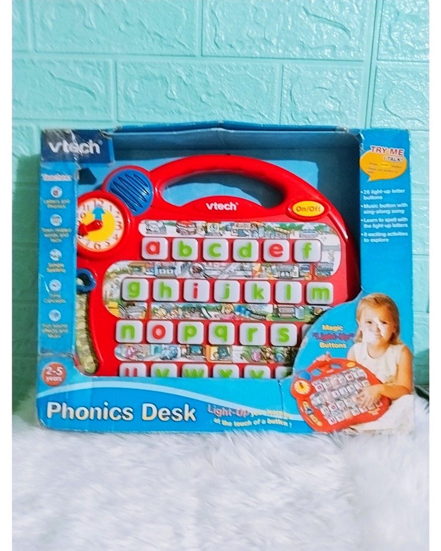 Vtech Alphabet Desk, Babies & Kids, Infant Playtime on Carousell