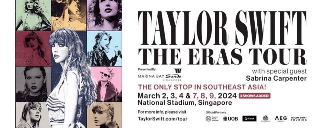 WTS Taylor Swift The Era Tour Cat 6 4 March, Tickets & Vouchers, Event ...