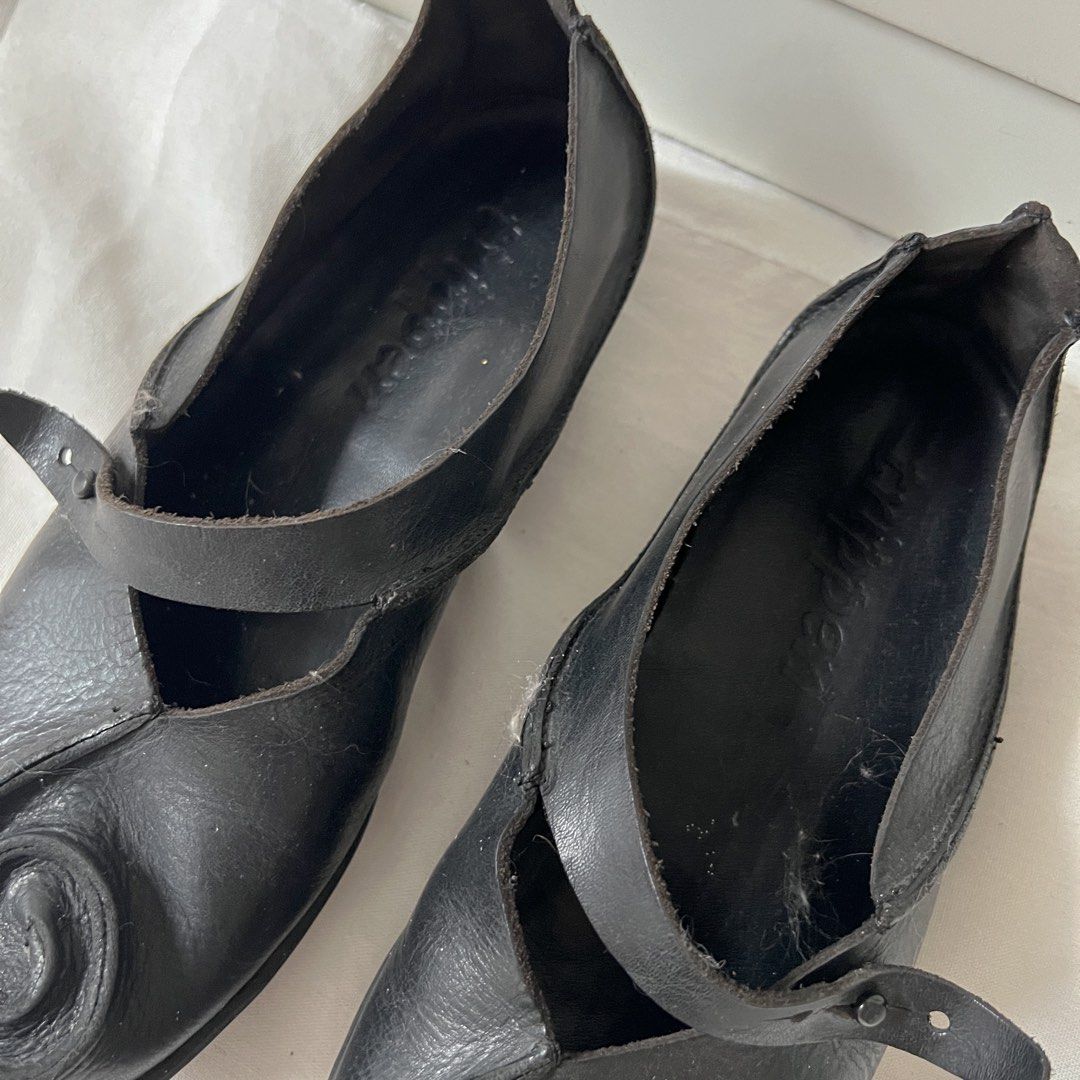y2k Vintage German Couture Trippen Brand Black Leather Loafers Mary ...
