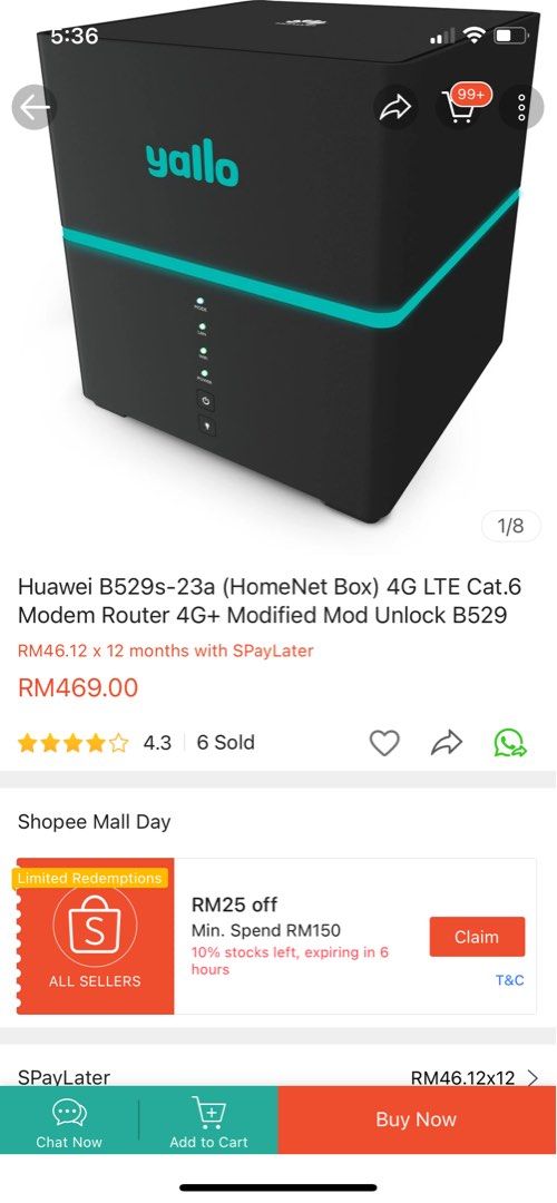 Yallo Home Box Wifi Modem, TV & Home Appliances, Electrical, Adaptors ...