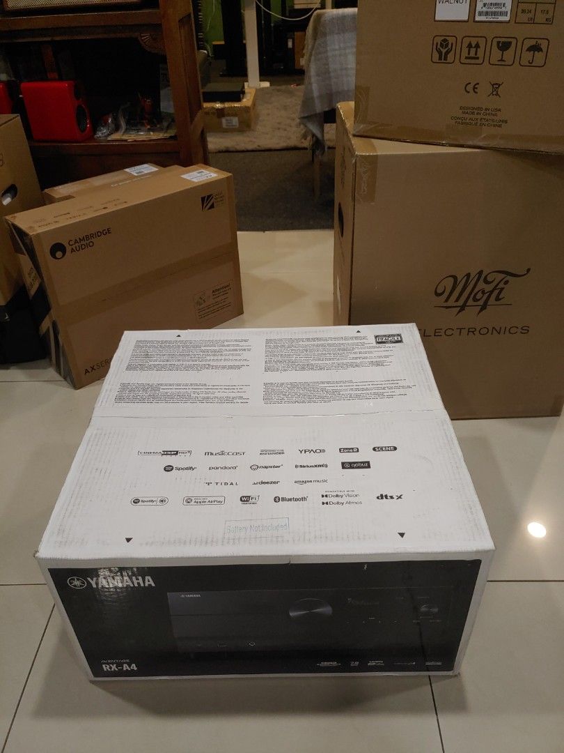 Yamaha A4A 110 Watts 7.2ch Dolby Atmos A/V Receiver With 8K HDMI And Music Cast, Audio ...