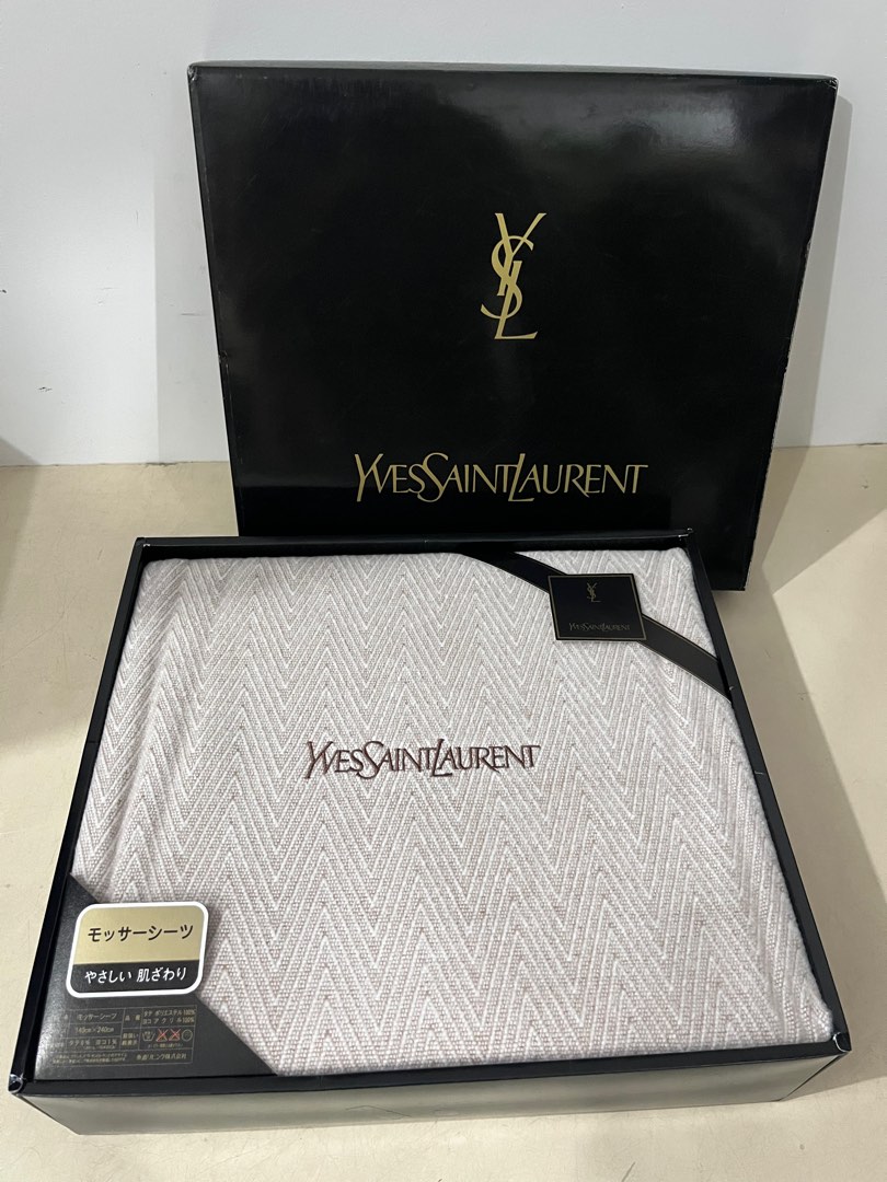 YSL blanket, Furniture & Home Living, Bedding & Towels on Carousell