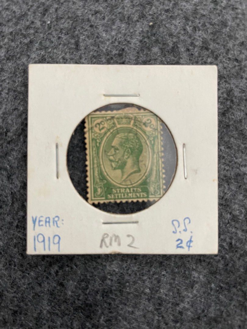 1919 Straits Settlements 2c Stamp, Hobbies & Toys, Collectibles ...
