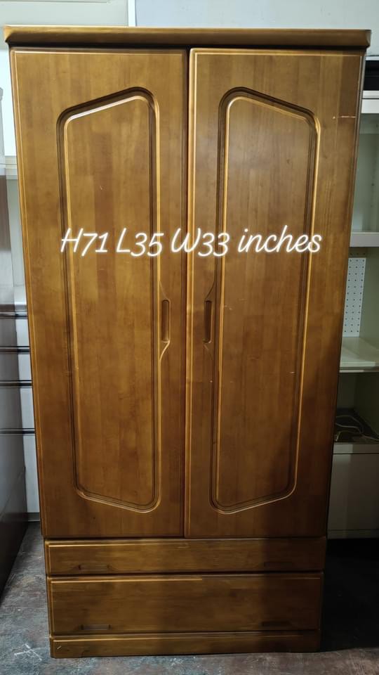 2 Door wardrobe Cabinet Japan surplus, Furniture & Home Living ...