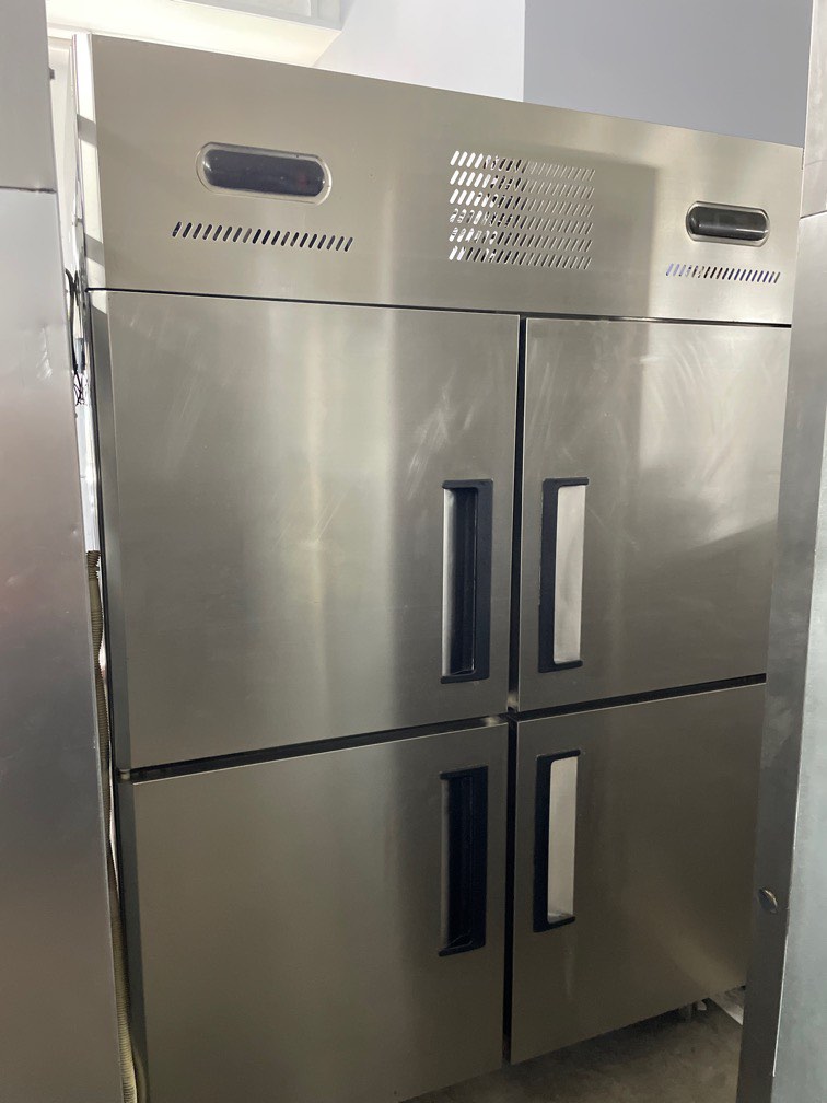 4 door upright chiller freezer combo / commercial chiller freezer, TV ...