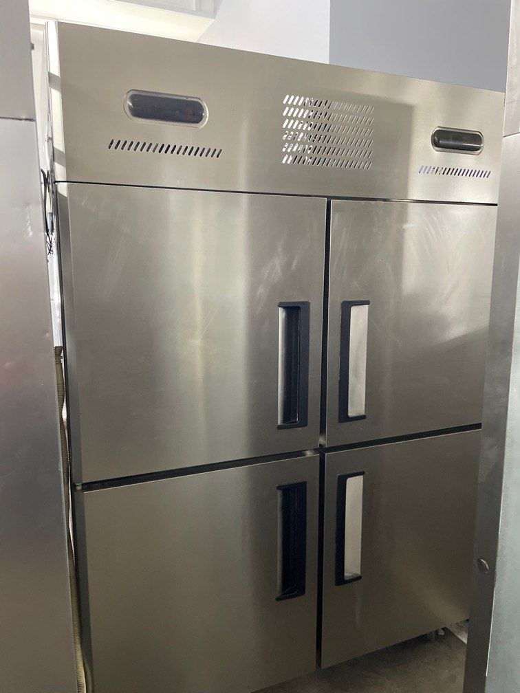 4 door upright chiller freezer combo / commercial chiller freezer, TV ...