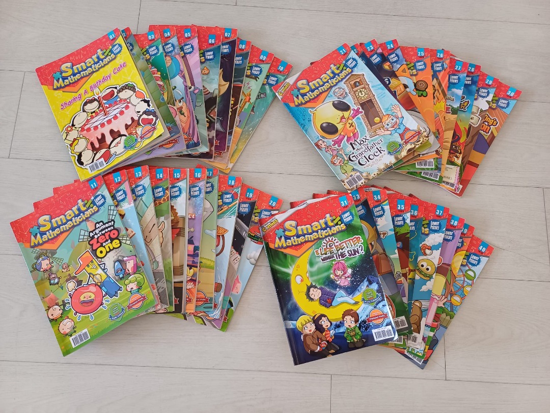 4 sets (39 books) of Smart Mathematician from Number 1 to 40 (Missing ...