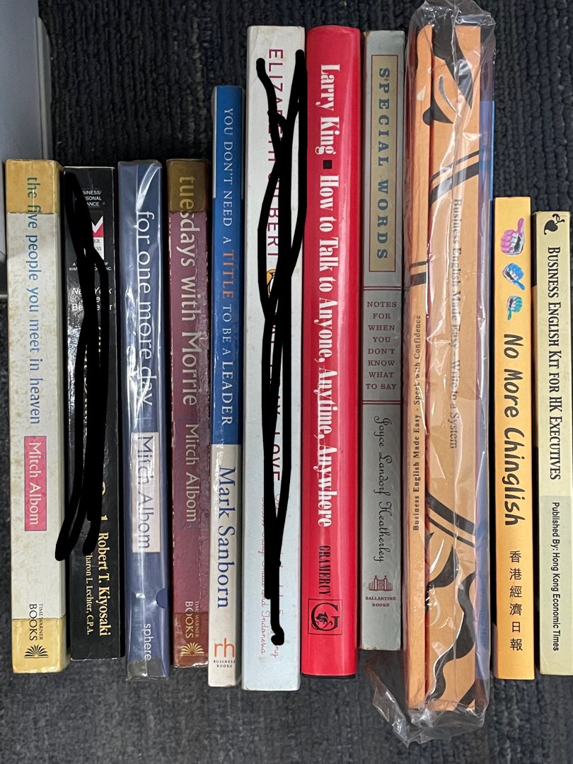 英文書$8起一本 Mitch albom /Rich DAd Poor Dad /Eat Play Love/ Business ...