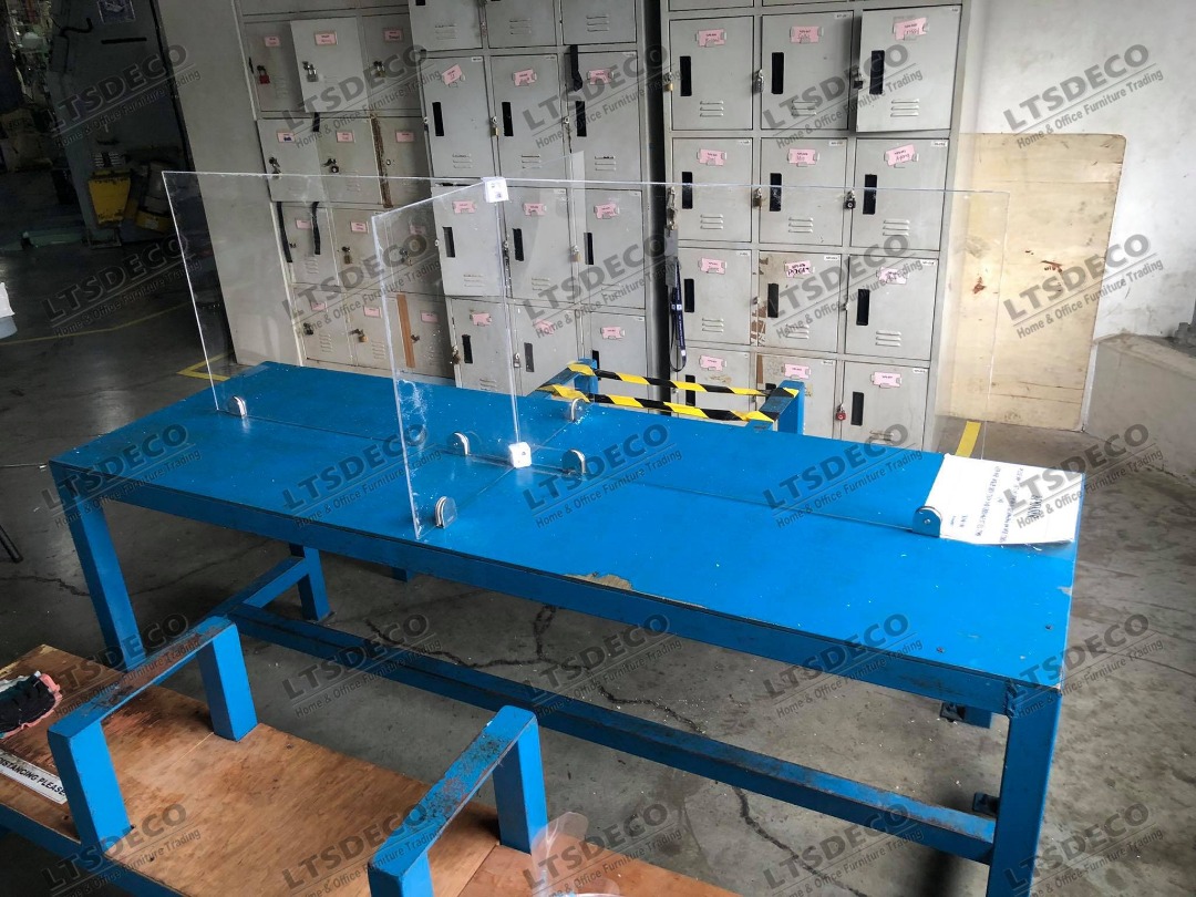 ACRYLIC BARRIER SHEILD FOR OFFICE TABLE PARTITION | HOME/OFFICE ...