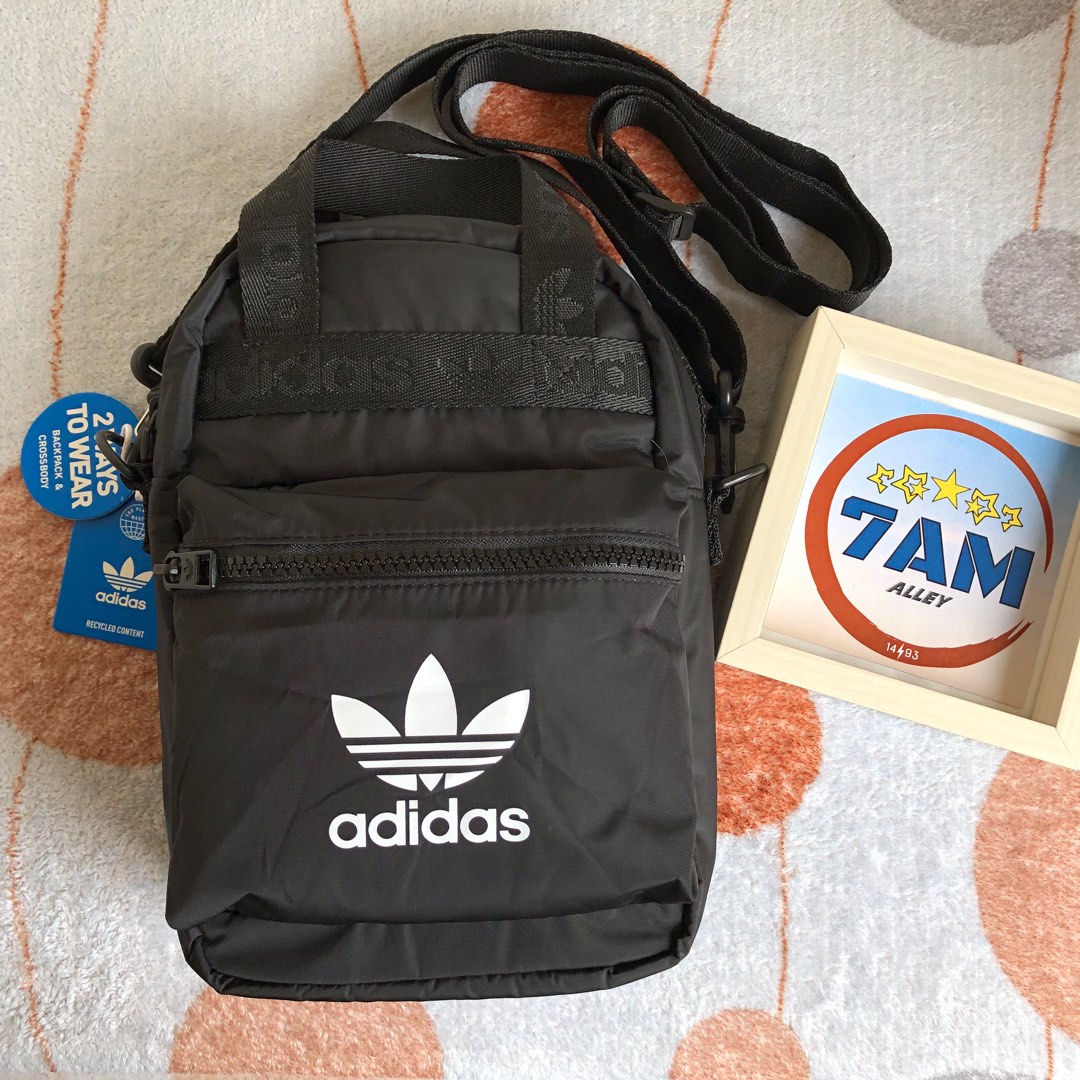 Adidas Sling Bag convertible to backpack, Men's Fashion, Bags, Sling ...
