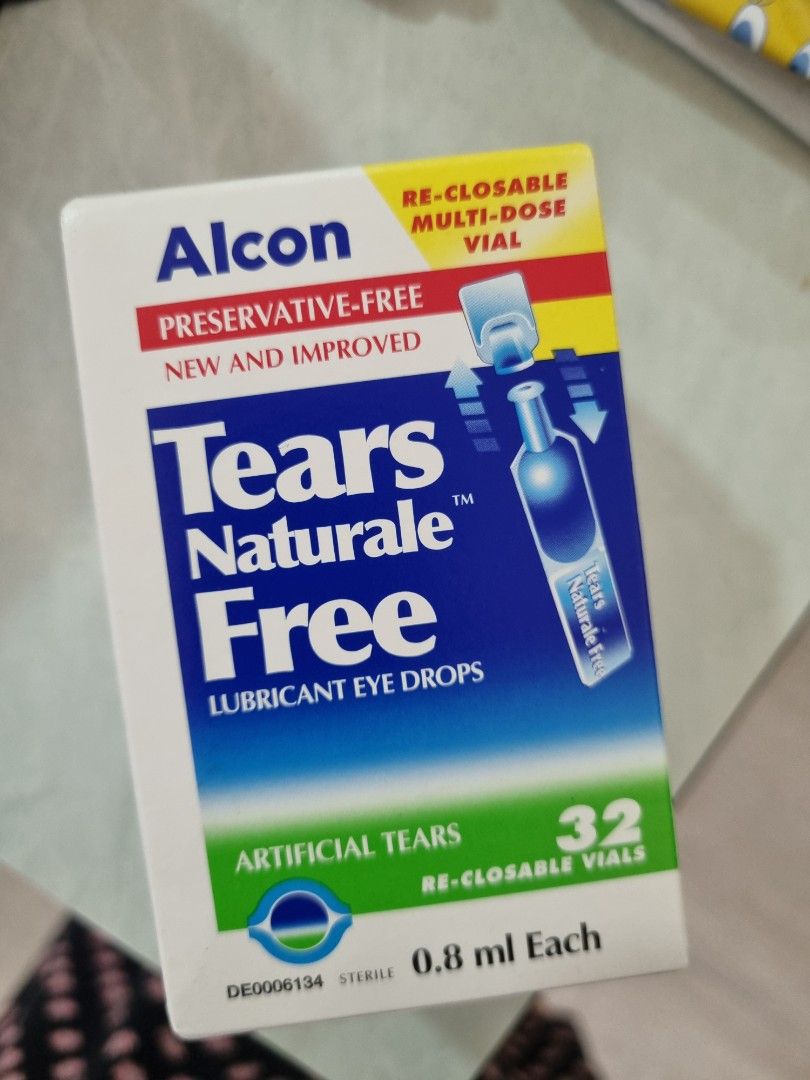 Alcon Tears Free Naturale Lubricant Eye Drops, Health & Nutrition ...