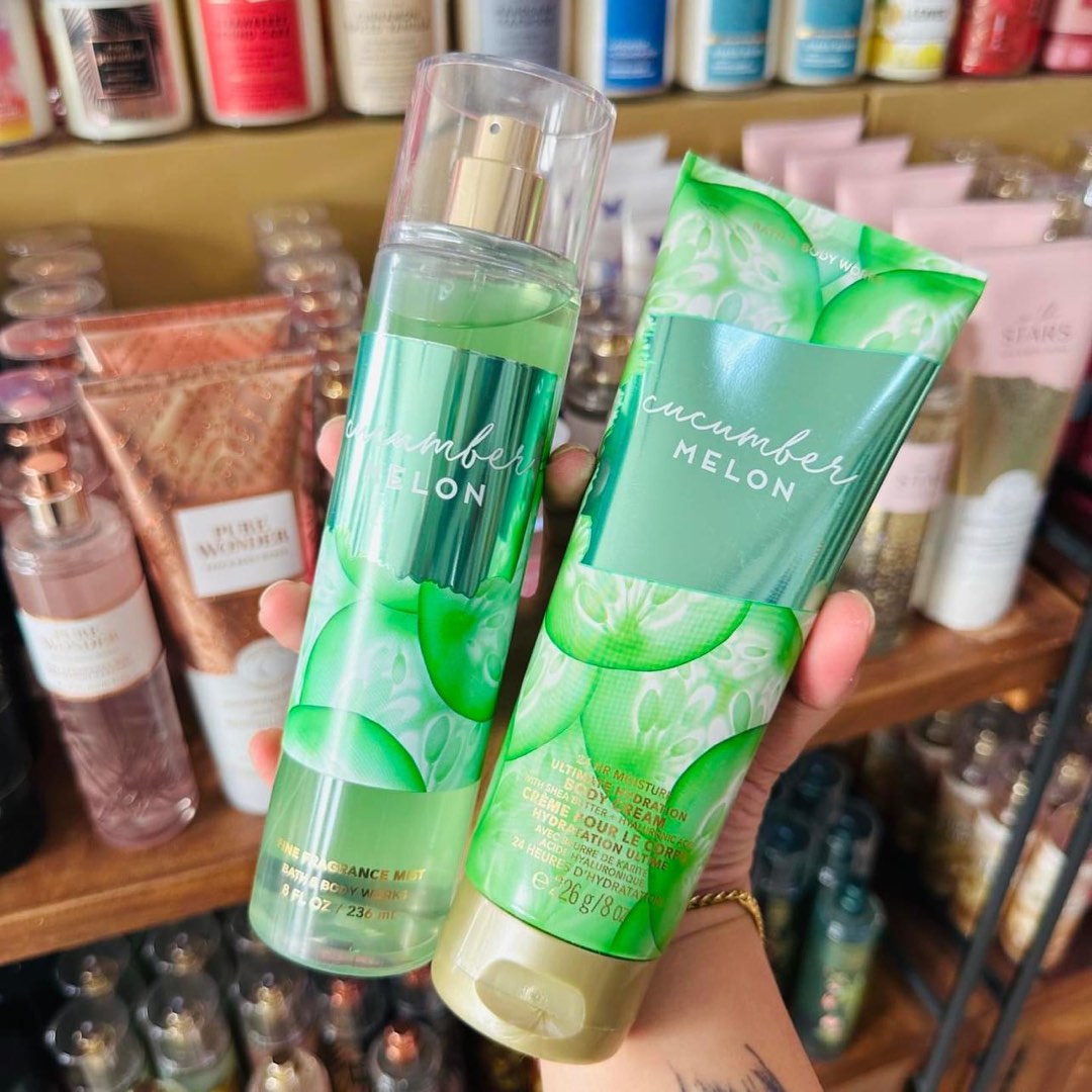 Authentic Cucumber Melon Bath & Body Set, Beauty & Personal Care ...