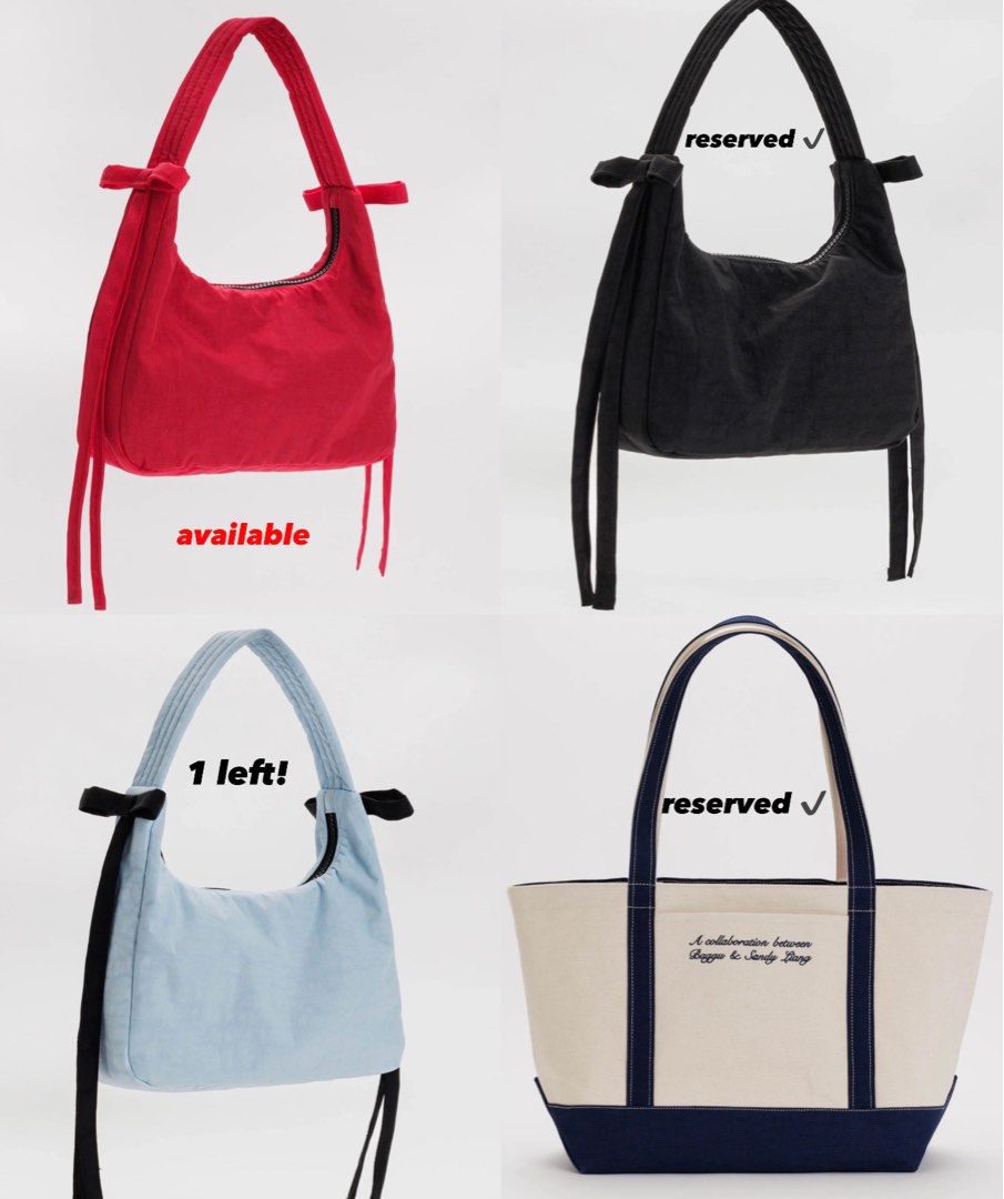 Baggu Sandy Liang collab (in transit), Women's Fashion, Bags & Wallets ...