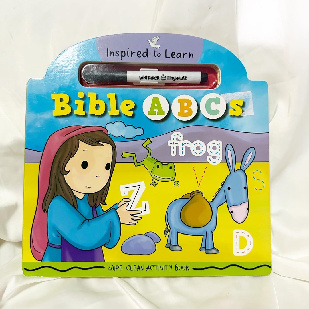 Bible ABCs Wipe and Clean Activity Book, Hobbies & Toys, Books ...