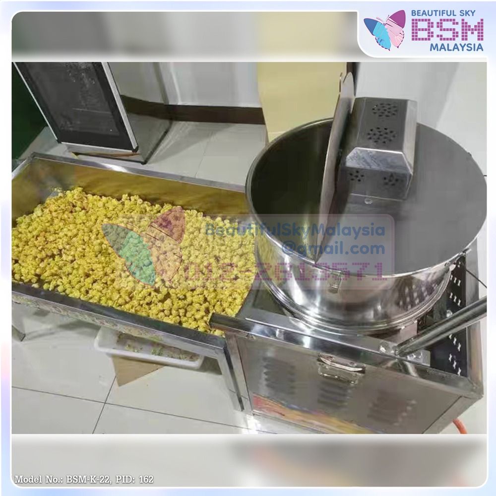 Big Upgraded Gas 42oz Ball Popcorn Machine Commercial Mesin Pop Corn ...