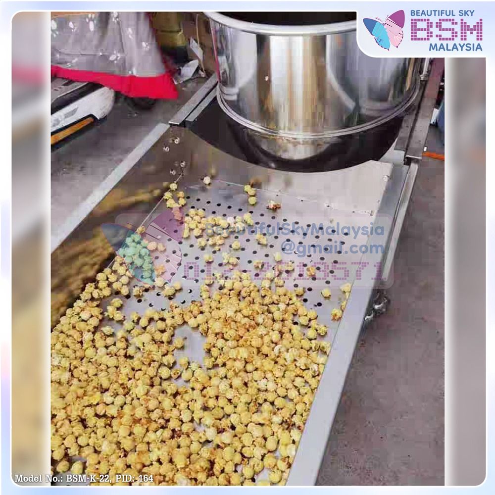 Big Upgraded Gas 42oz Ball Popcorn Machine Commercial Mesin Pop Corn ...