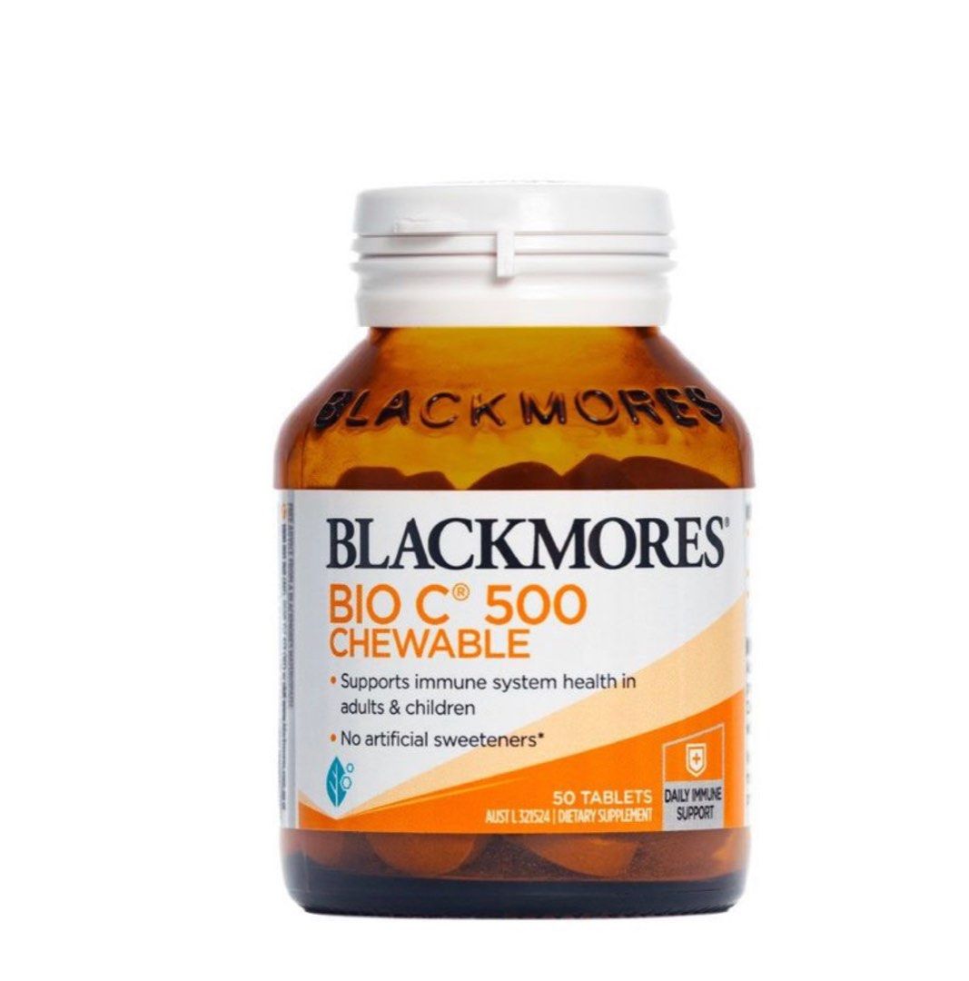 Blackmores Bio C 500 Chewable 50s, Health & Nutrition, Health ...