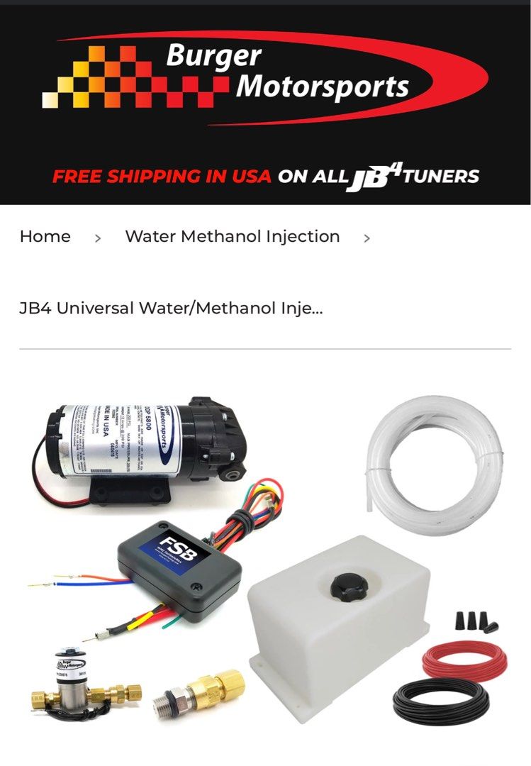 BMS JB4 Universal Water / Methanol Injection (WMI) Kit with 2 Gallons ...