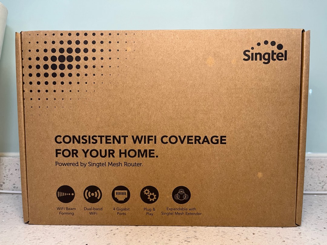 Brand new Singtel mesh router, Computers & Tech, Parts & Accessories ...