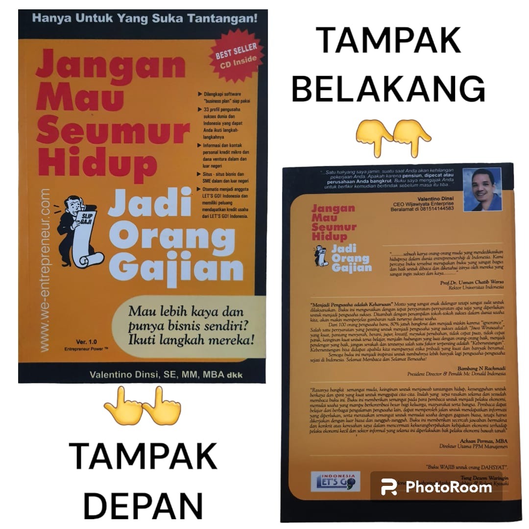Buku Jangan Mau Seumur Hidup Jadi Orang Gajian, Buku & Alat Tulis, Buku ...