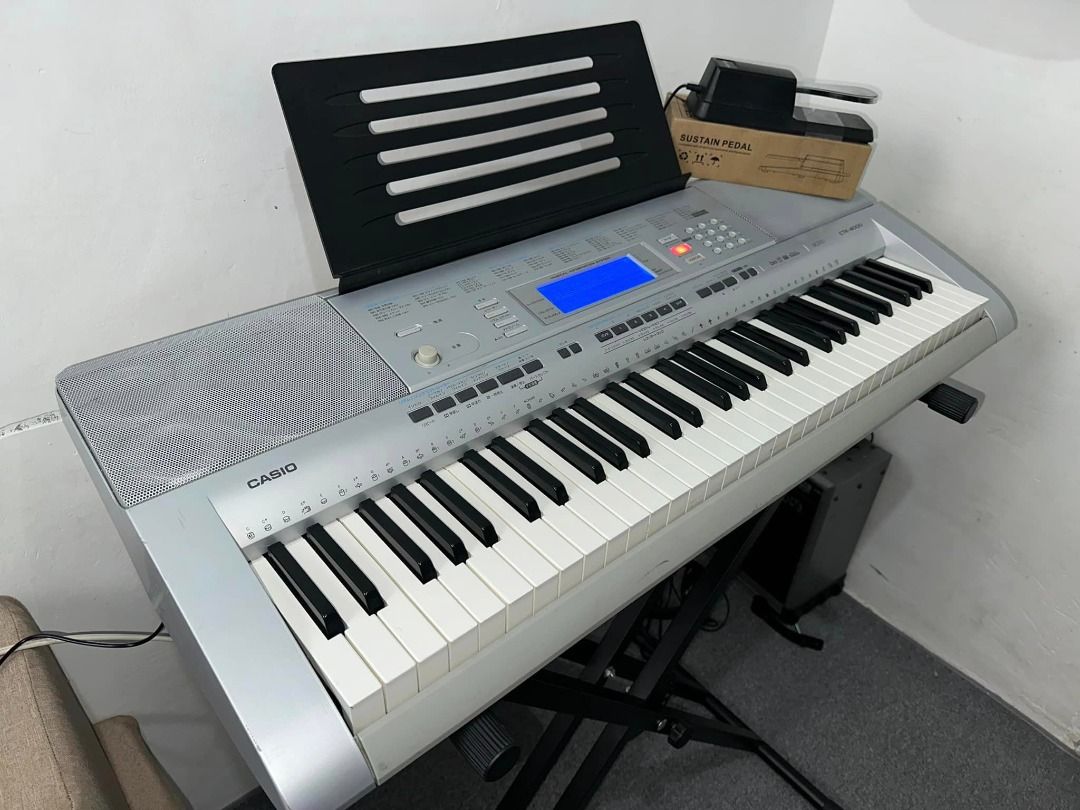Casio CTK 4000 High-Grade Keyboard Piano Touch Response 61 Keys with ...