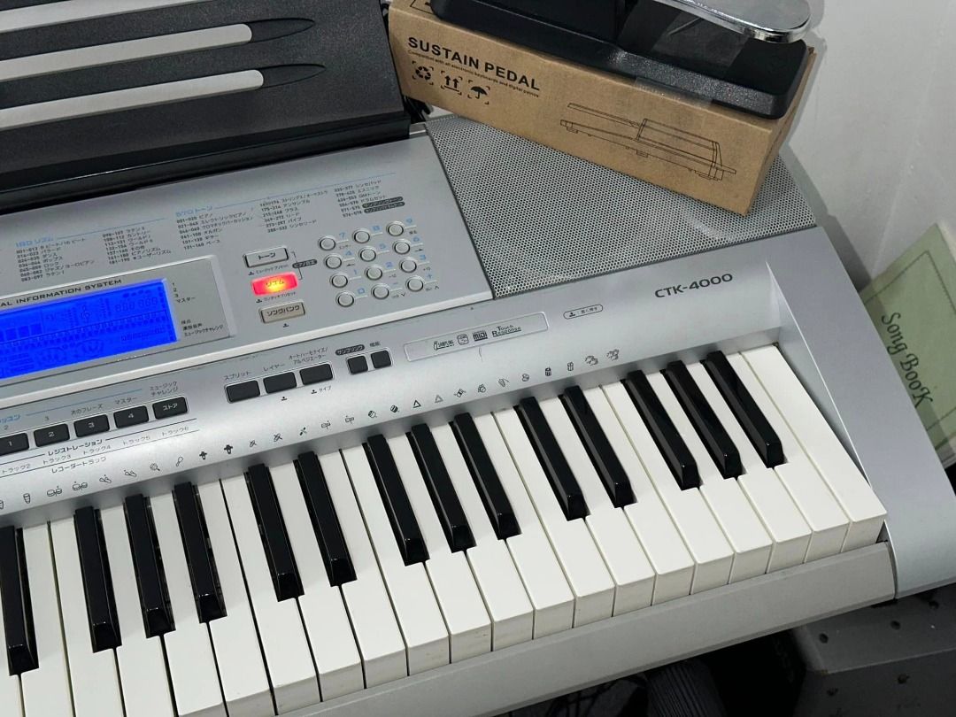 Casio CTK 4000 High-Grade Keyboard Piano Touch Response 61 Keys with ...