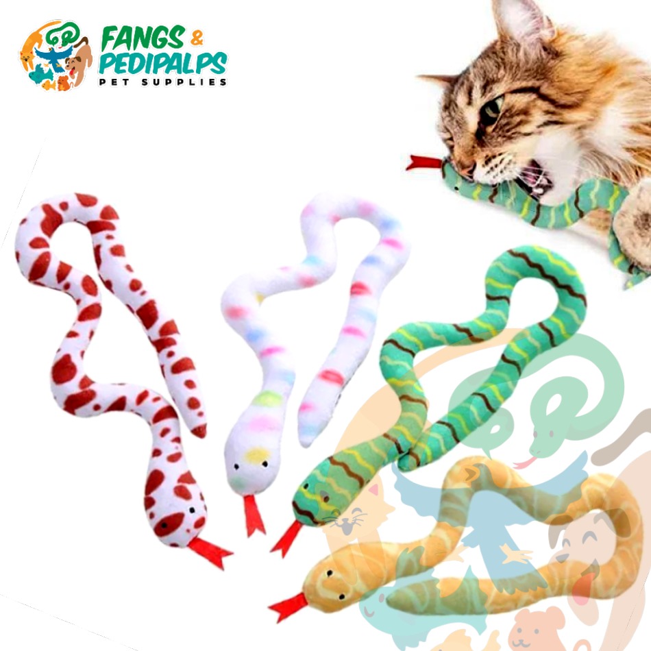 CAT PLUSH SNAKE TOY WITH BUILT-IN CATNIP, Pet Supplies, Homes & Other ...