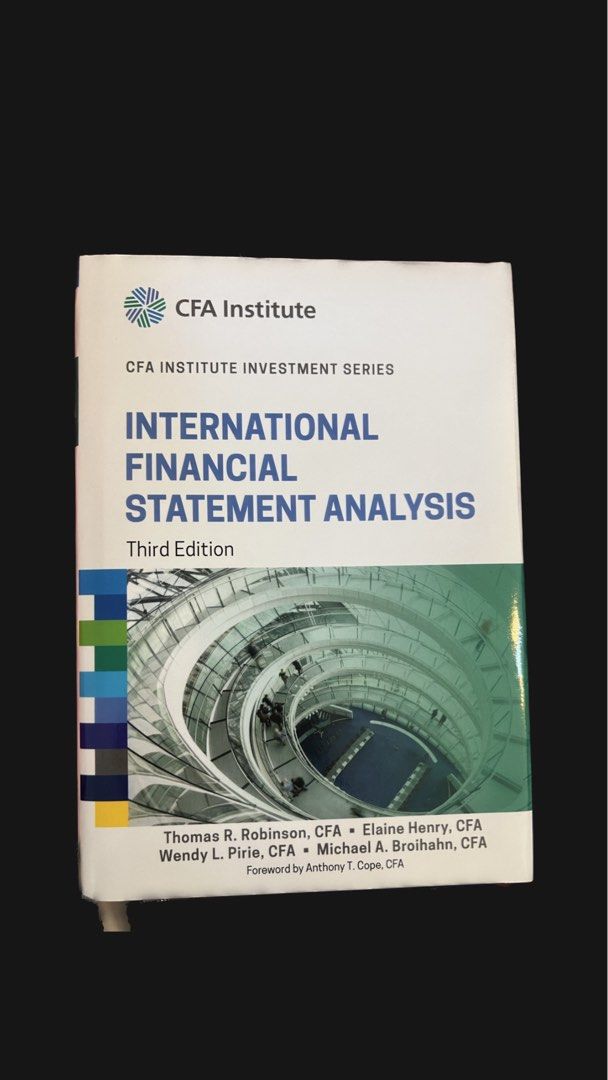 Cfa International Financial Statement Analysis 3rd Edition Hobbies