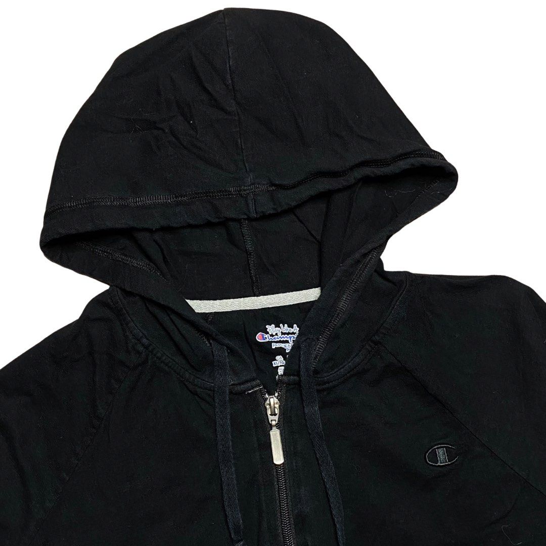 CHAMPION BASIC LOGO ZIP, Women's Fashion, Coats, Jackets and Outerwear ...