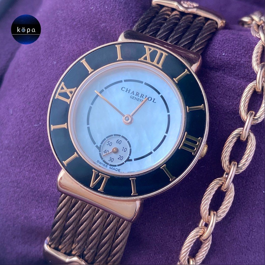 CHARRIOL ST. Tropez Mother of Pearl Dial Rose Gold Watch (Latest model ...