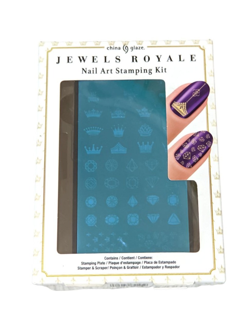 China Glaze Jewels Royale Nail Art Stamping Kit, Beauty & Personal Care ...