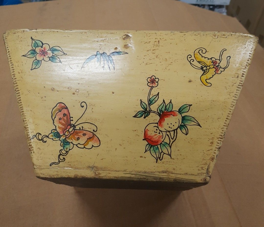 Chinese antique wooden rice bucket, Furniture & Home Living, Home Decor ...