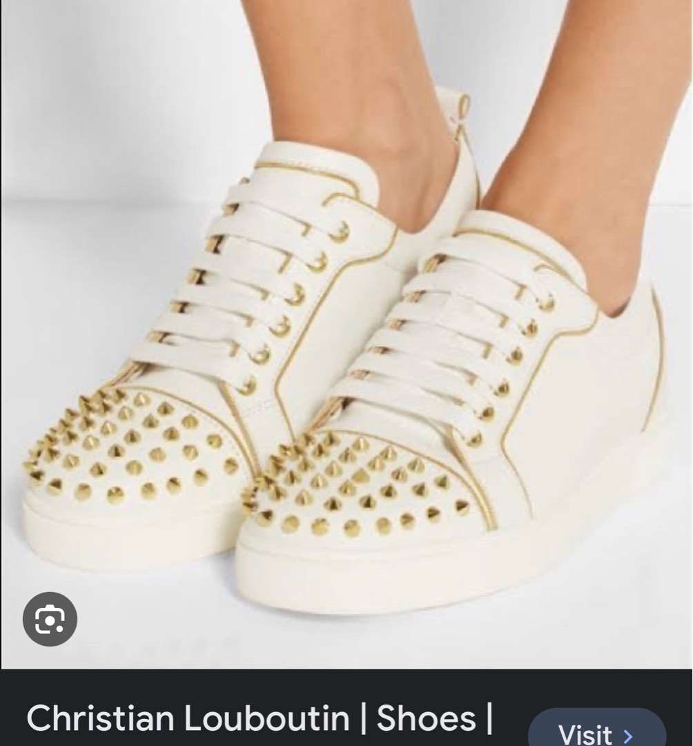 Christian Louboutin Spiked Sneakers sz 36, Luxury, Sneakers & Footwear ...