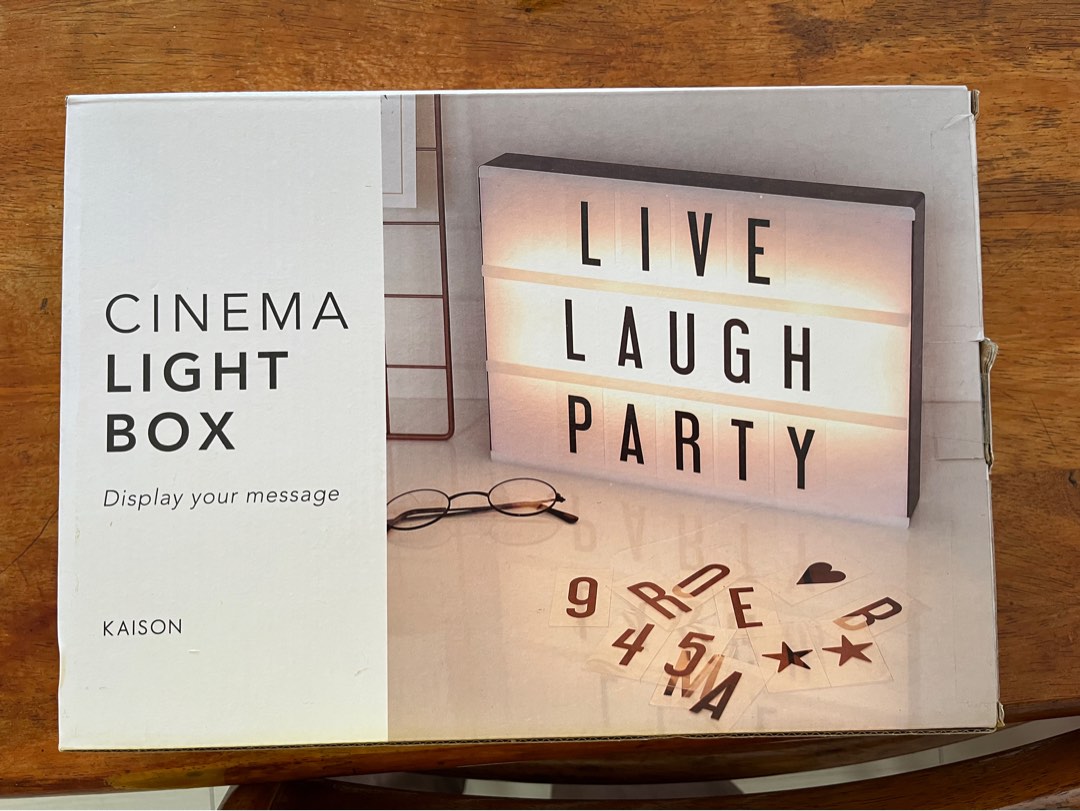 Cinema Light Box Kaison, Furniture & Home Living, Home Decor, Frames ...