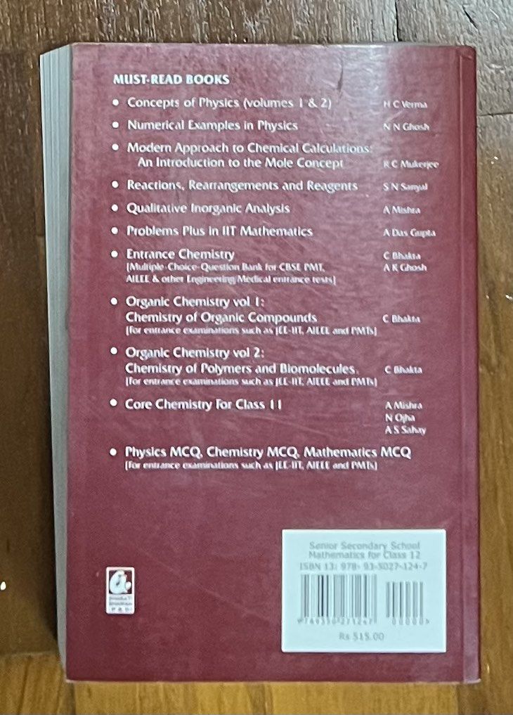 Class 12 CBSE Mathematics Guide Book, Hobbies & Toys, Books & Magazines ...