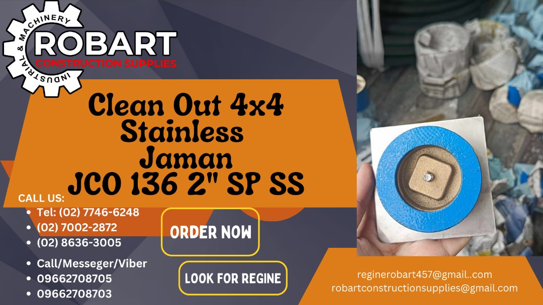 Clean Out 4x4 Stainless Jaman JCO 136 2" SP SS, Commercial & Industrial ...