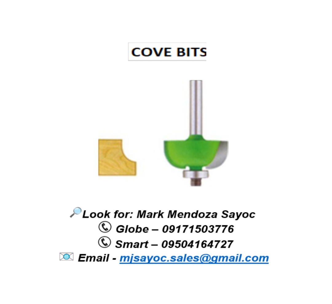COVE BITS with bearing, Commercial & Industrial, Construction Tools & Equipment on Carousell