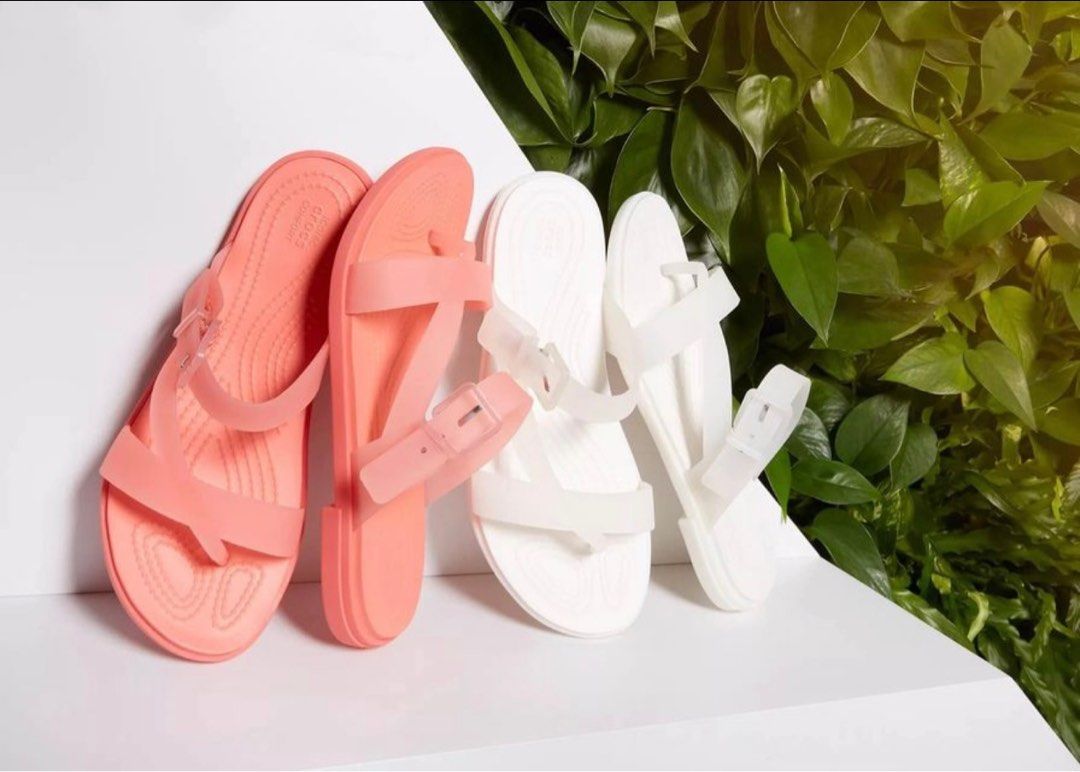 CROCS Tulum Translucent Toe Post Sandals, Women's Fashion, Footwear ...